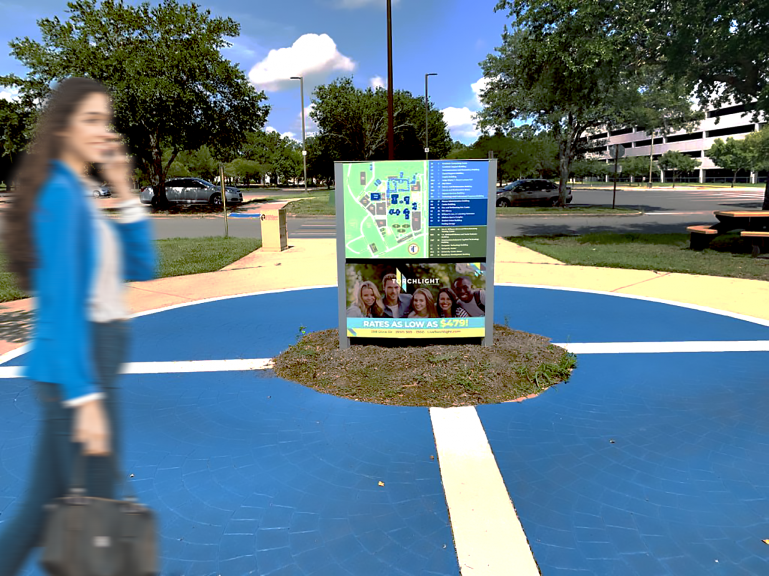 Campus Map Signage Advertising | TCC Advertising